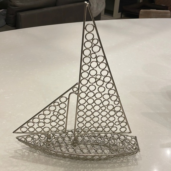 Accents | Metal Sail Boat | Poshmark